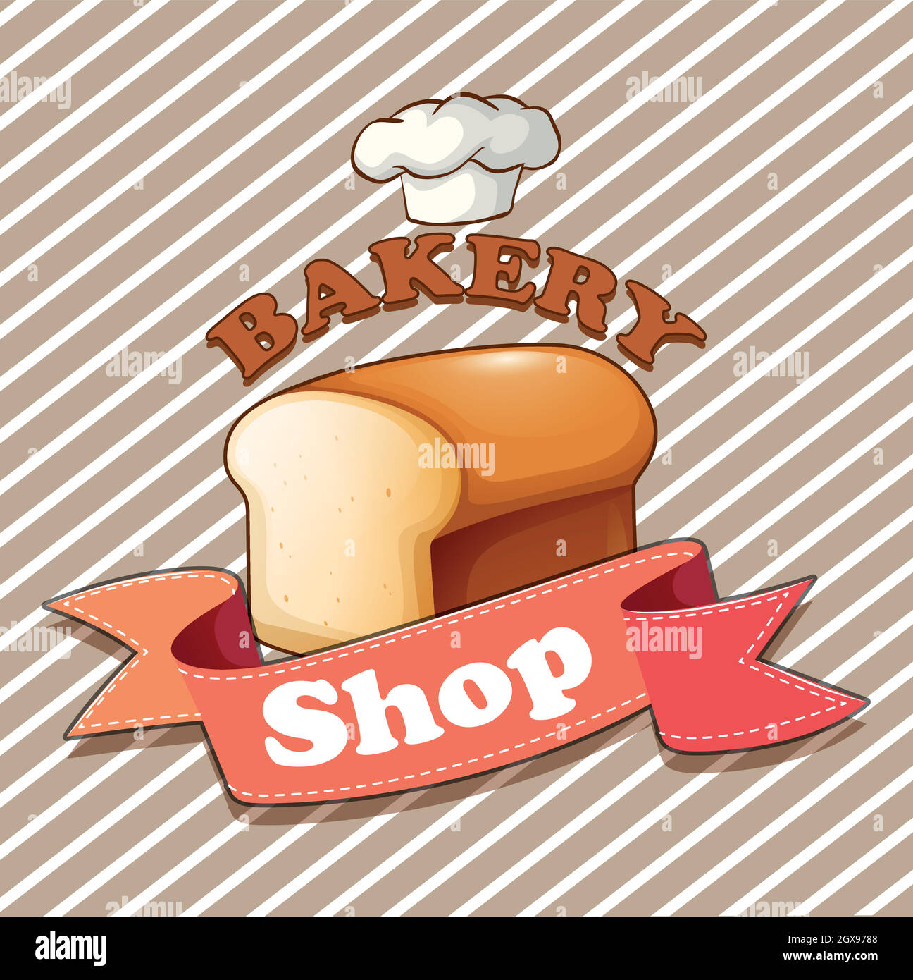Bakery theme with loaf of bread Stock Vector Image & Art - Alamy