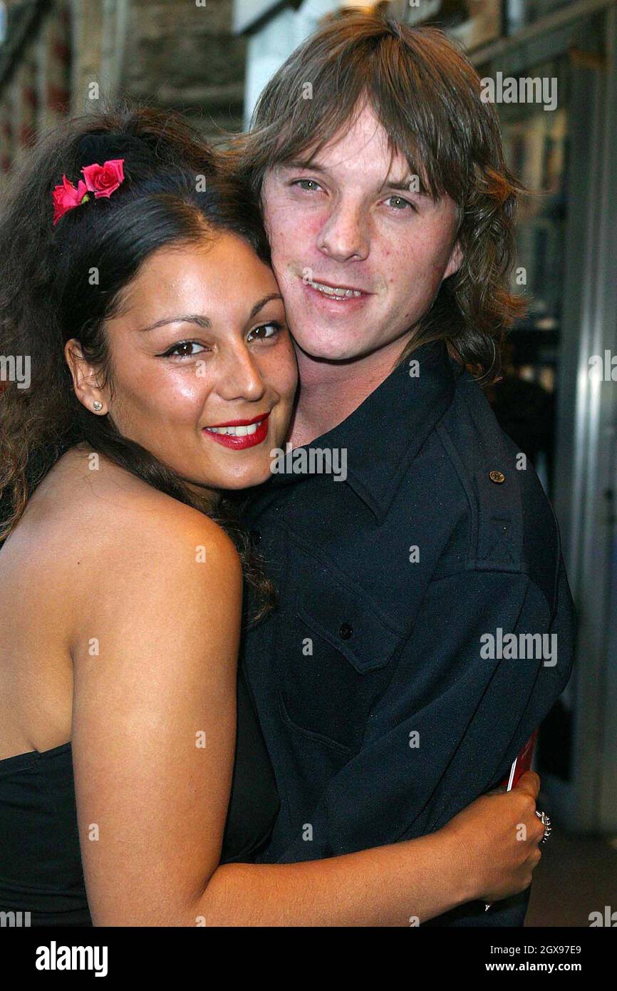 Griff Sanders and Nina arrive for the film premiere "BLACKBALL" in ...