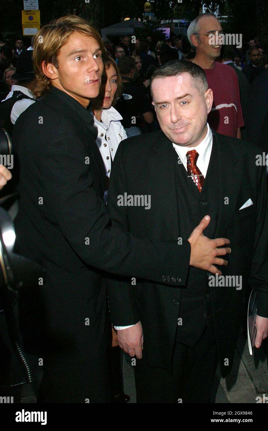 Holly Johnson at Damien Hurst exhibition at the White Cube Stock Photo ...