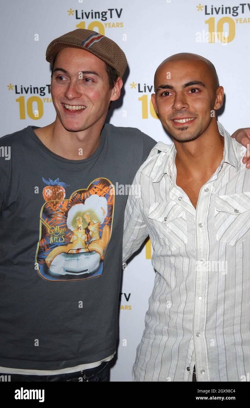 Frederico and Ray from Big Brother arriving at the 10th birthday of ...
