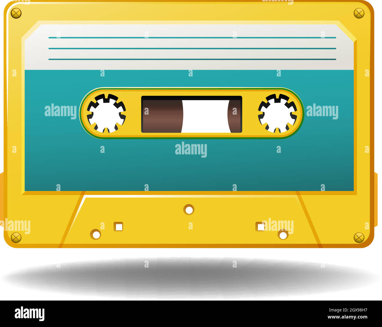 Cartoon audio cassette tape on hi-res stock photography and images - Alamy
