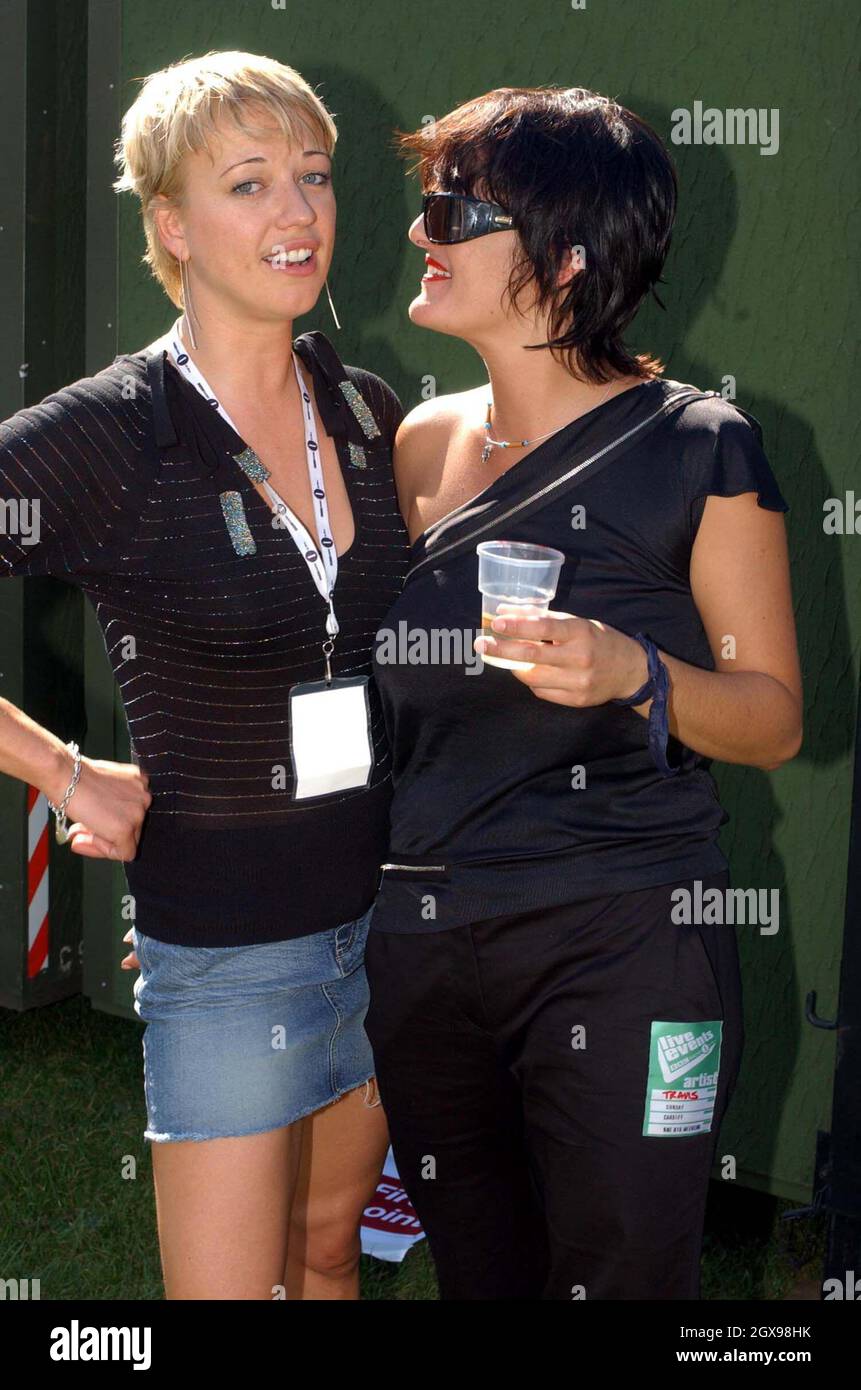 Sarah Cox and Kosheen backstage at Radio 1's Big Weekend in Cardiff ...