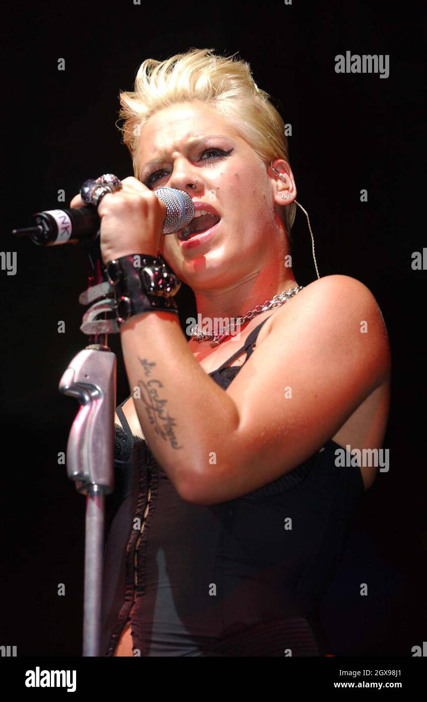 Pink performs live at Radio 1's Big Weekend in Cardiff Stock Photo - Alamy