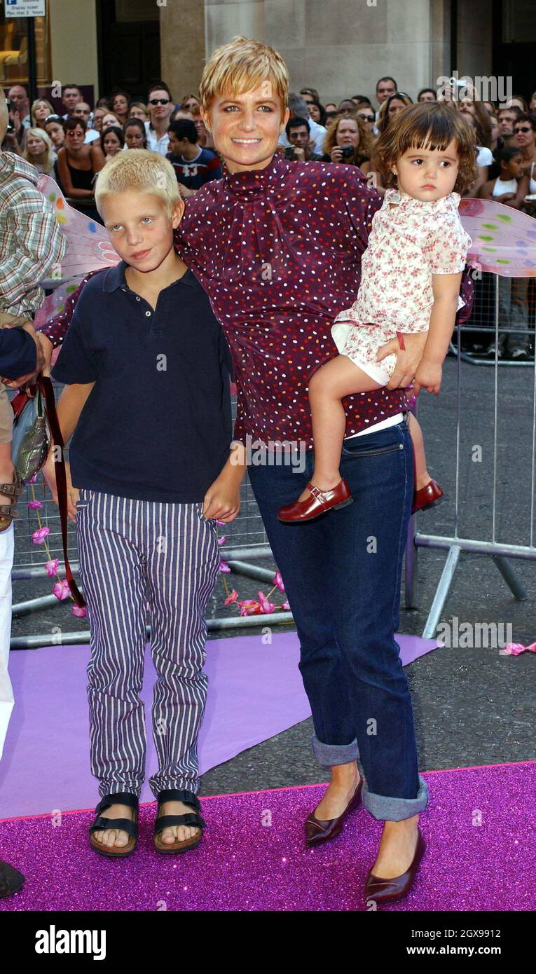 Patsy Palmer, actress, and family at the English launch of Madonna's ...