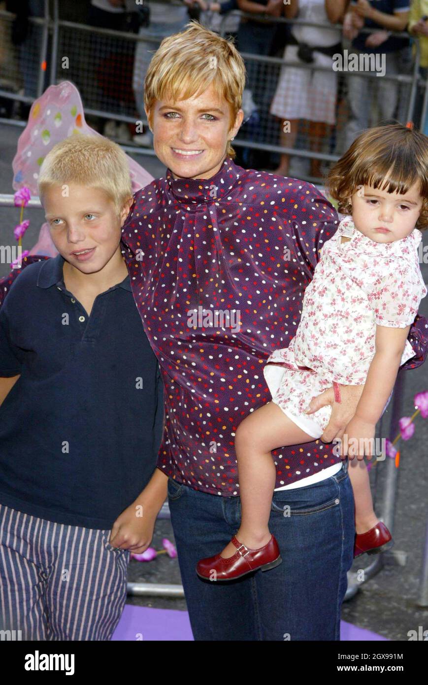 Patsy Palmer and her children at the London book launch of The English ...