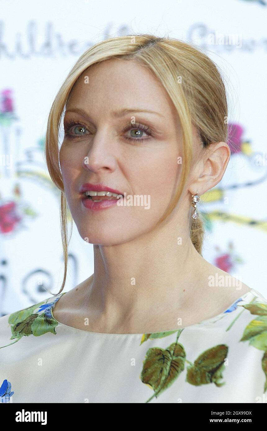 Madonna at the English pre launch of her book English Roses held at ...