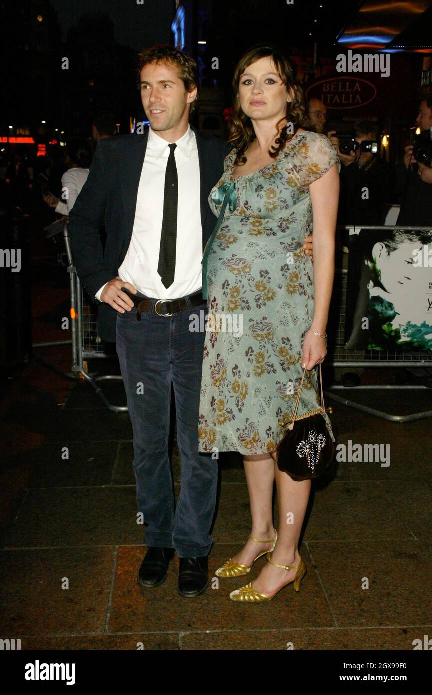 Emily Mortimer and husband Alessandro Nivola at the London premiere of ...