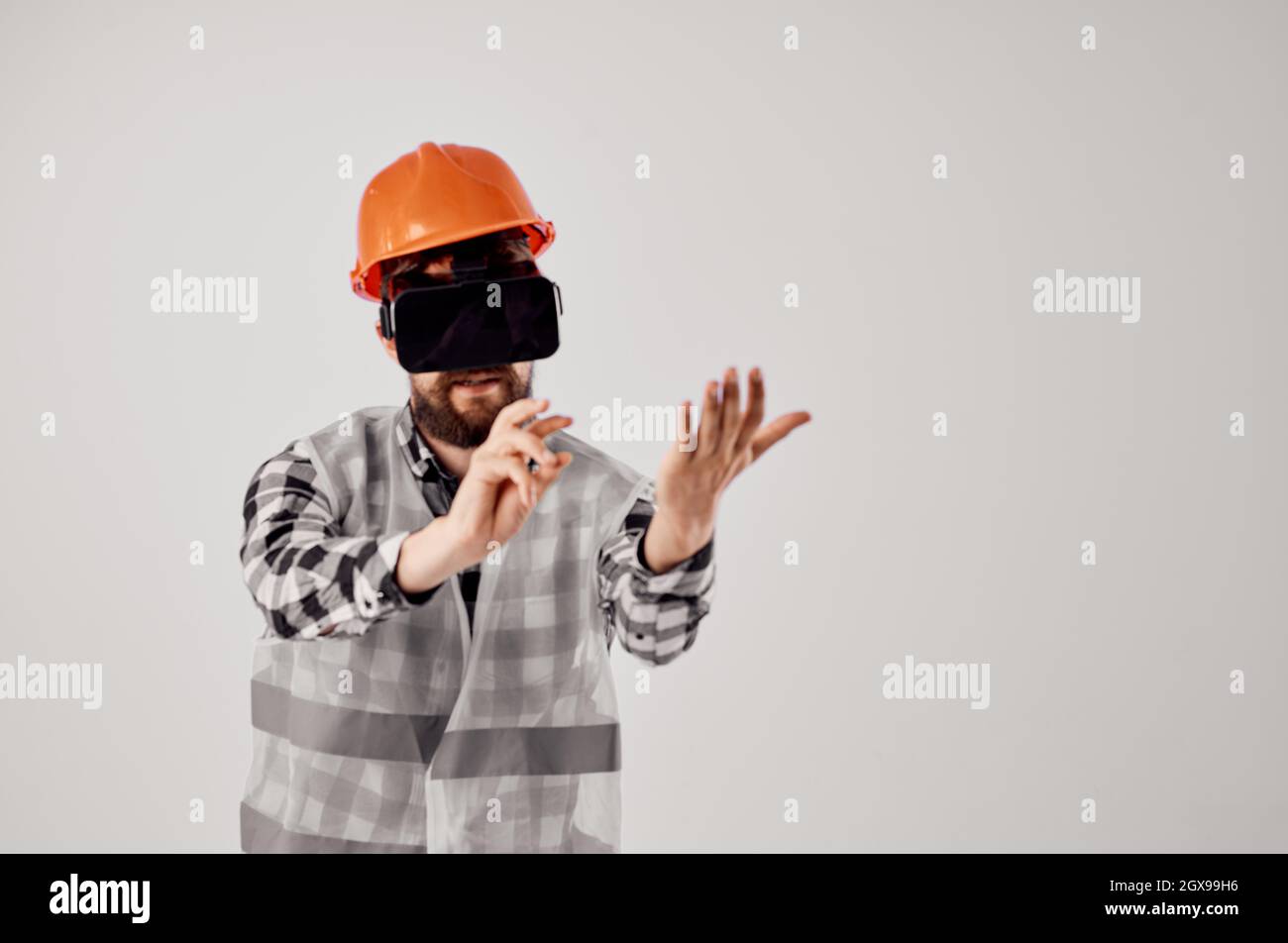 engineer construction work technique design isolated background Stock ...