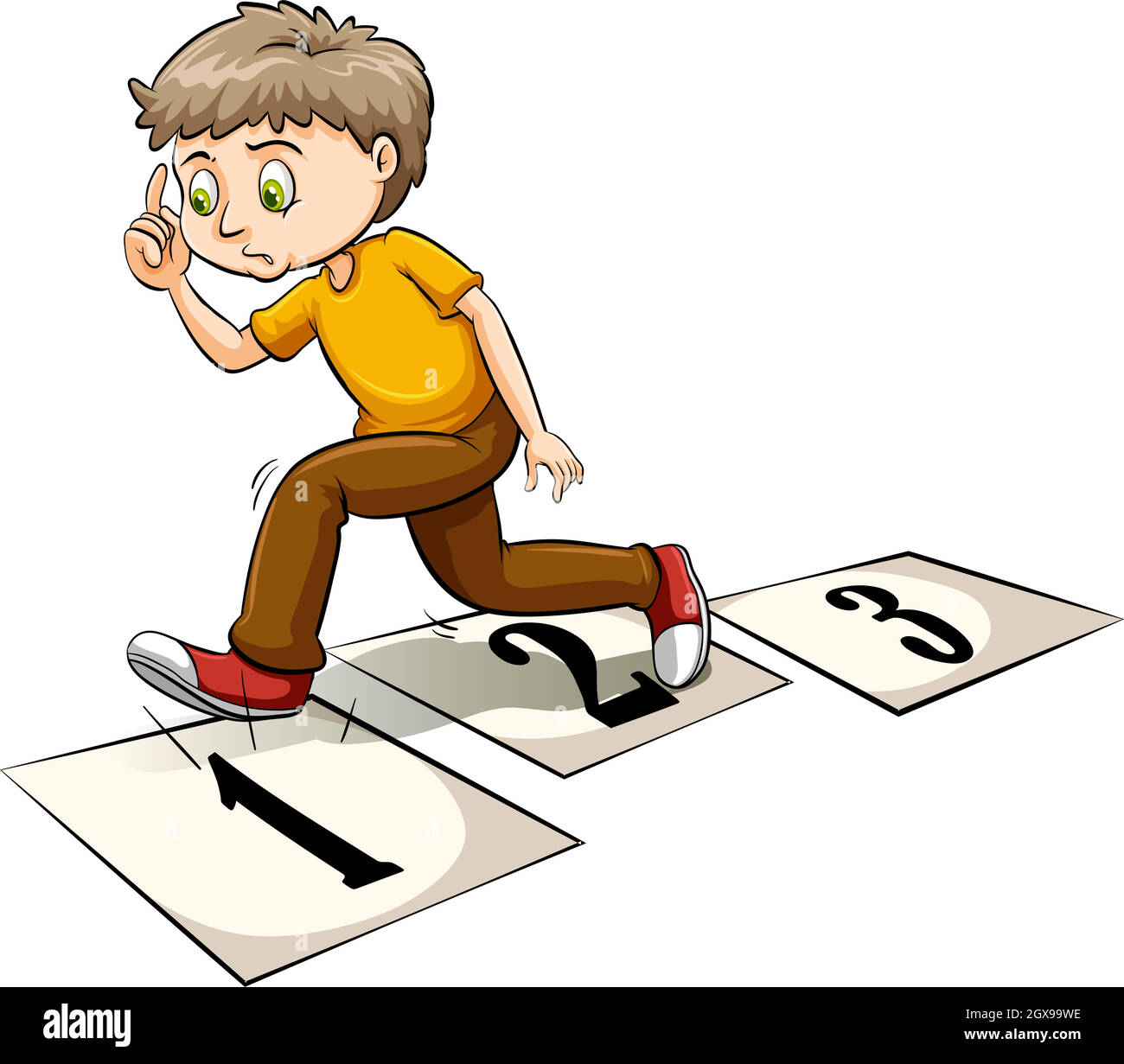 Child thinking Stock Vector Images - Alamy