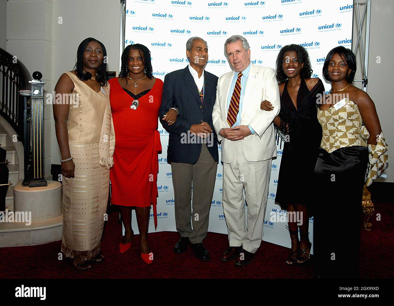 Musician Andrea Oliver (second from left), BBC newsreader George ...