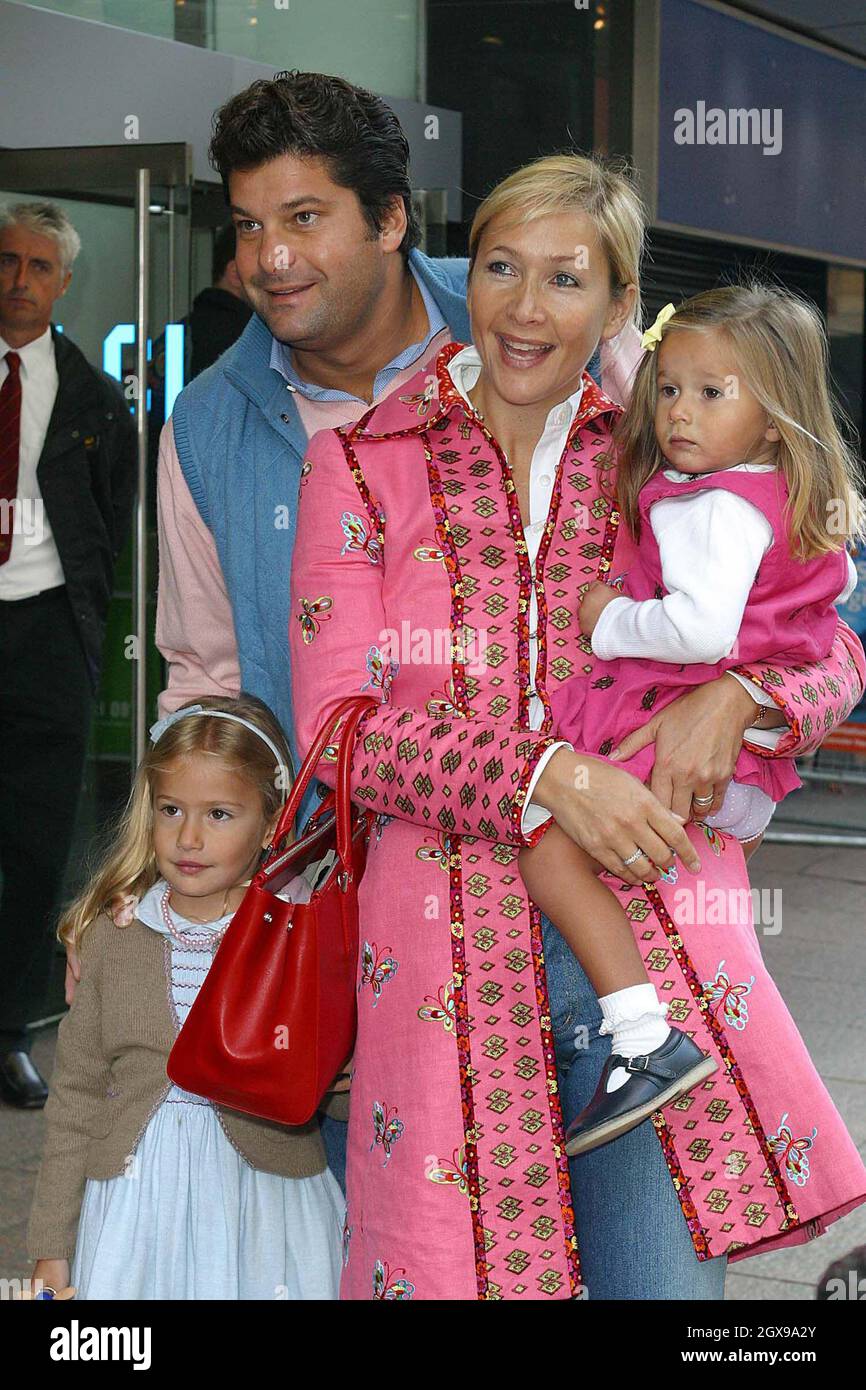 Tania Bryer and her family at the Premiere of Finding Nemo at the Odeon ...