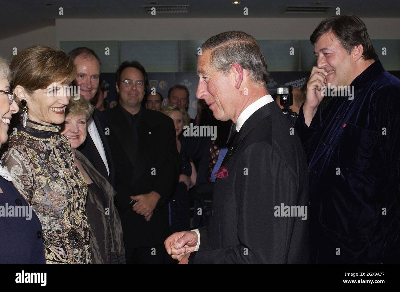 Harriet Walter meets the Prince of Wales as actors Dan Aykroyd and ...