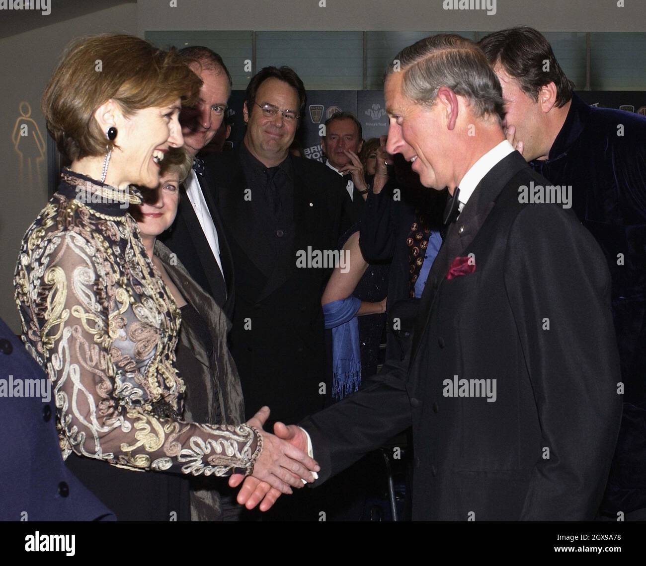 Harriet Walter meets the Prince of Wales as actors Dan Aykroyd and ...