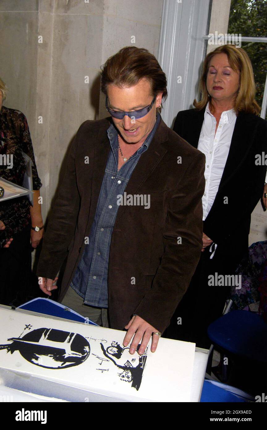 Bono at Peter And The Wolf launch at City Hall in Dublin Stock Photo ...