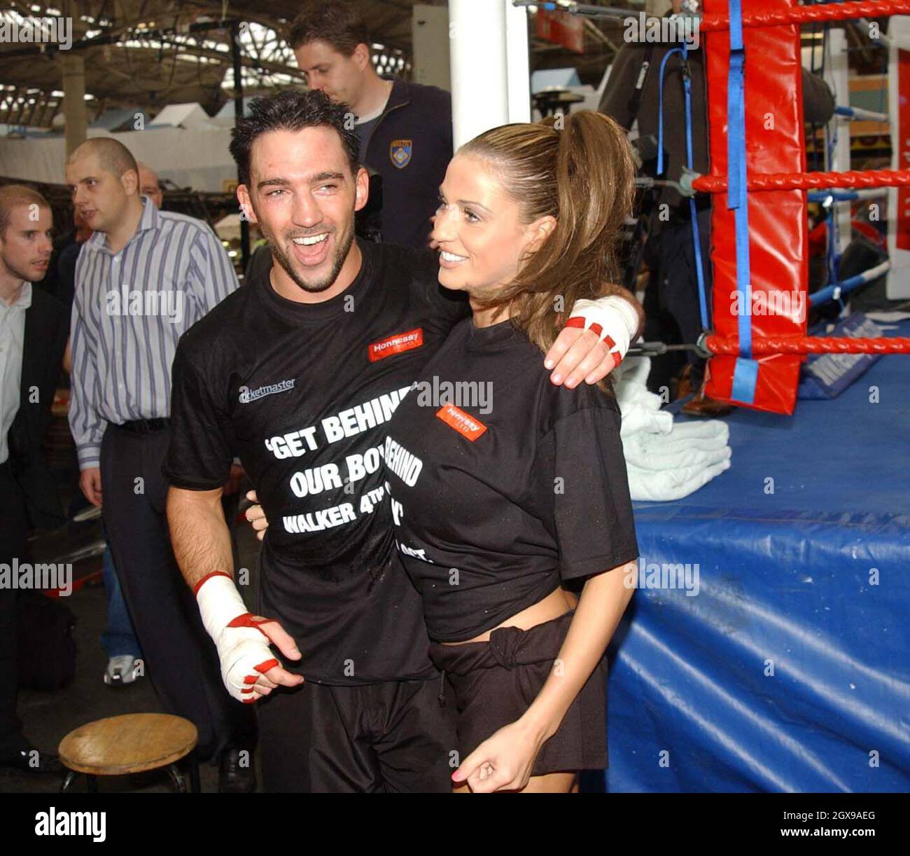 Jordan joins David Walker and Herbie Hide for a public training session ...