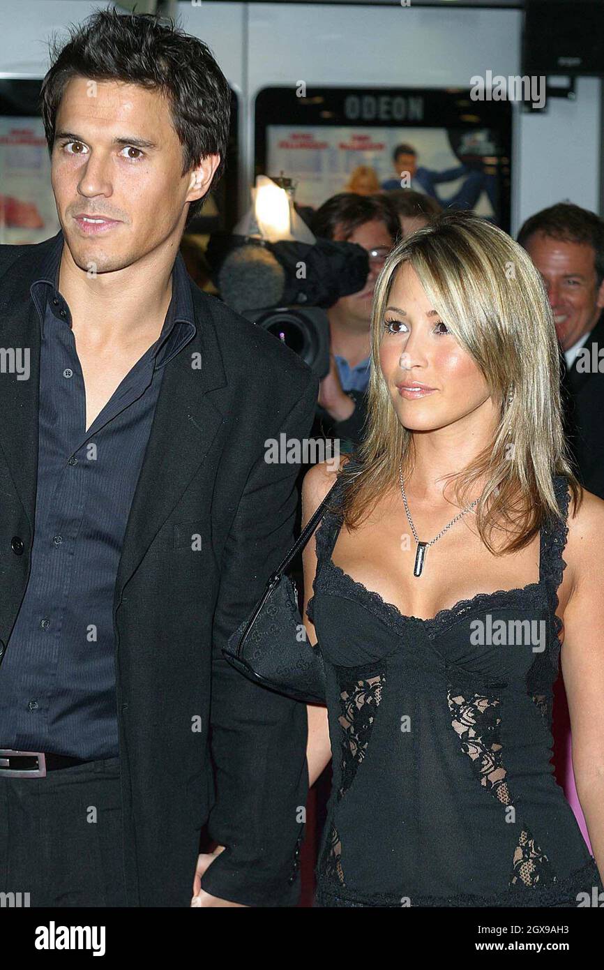 Jeremy Edwards and Rachel Stevens at the film premiere of 'Down with ...