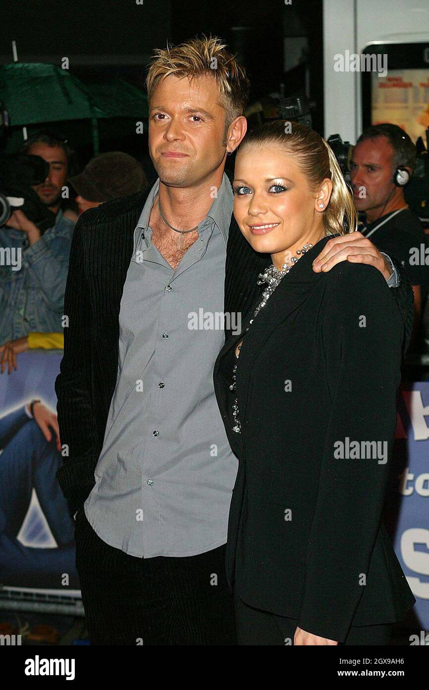 Darren Day and Suzanne Shaw at the film premiere of 'Down with love' at ...