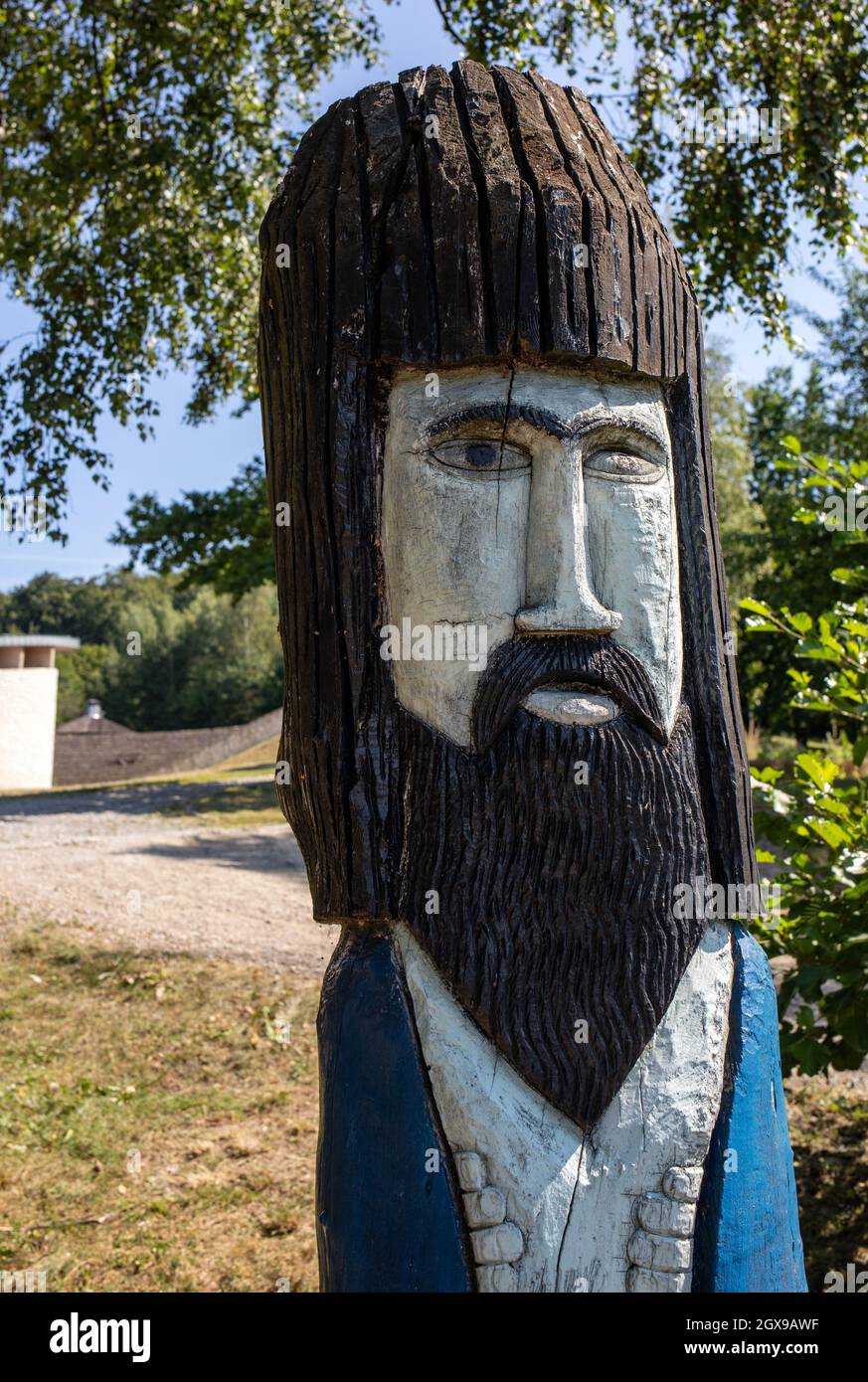 old og hives made of trunks of thick trees Stock Photo - Alamy