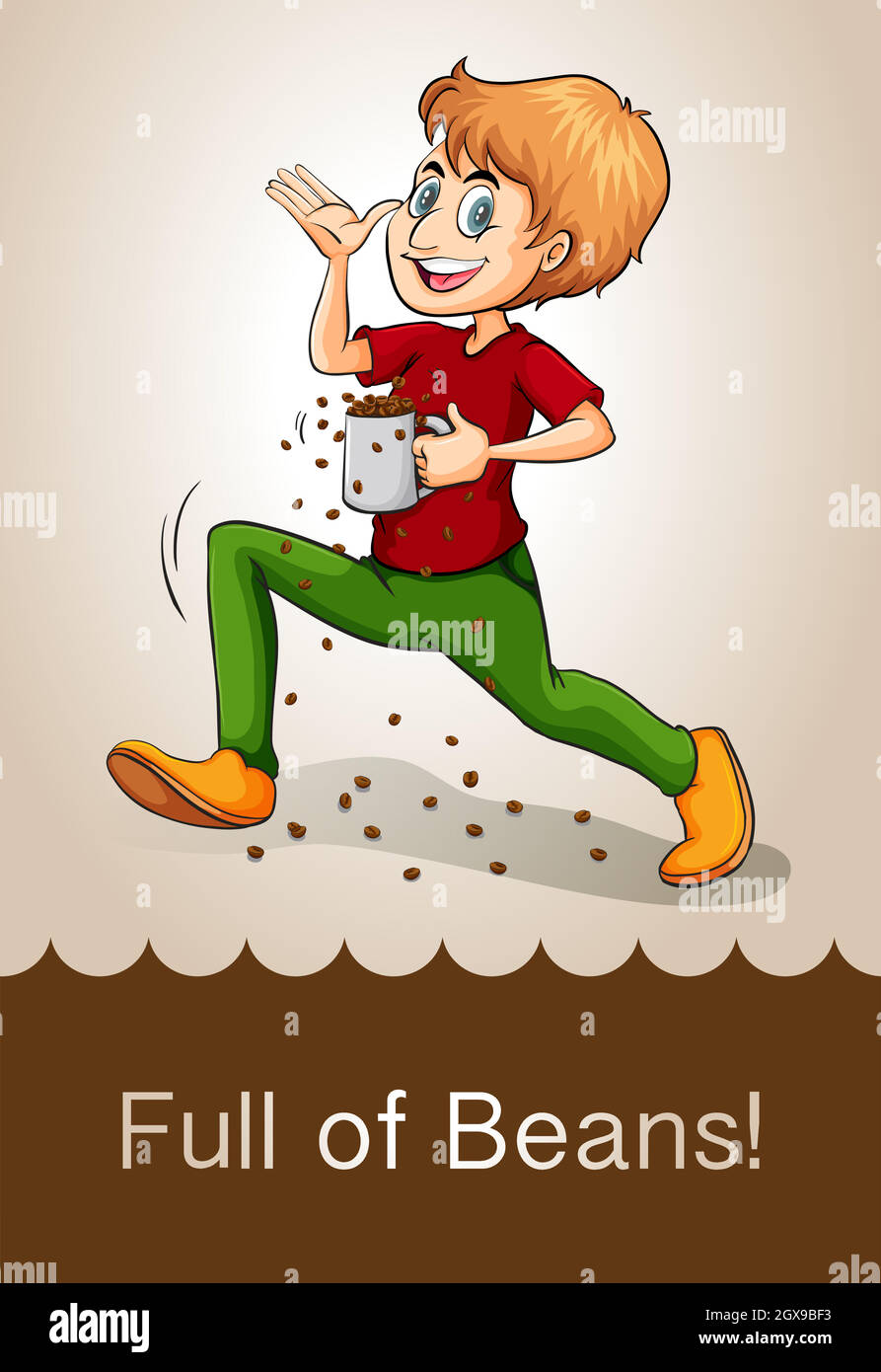 Man holding mug Stock Vector Images - Alamy