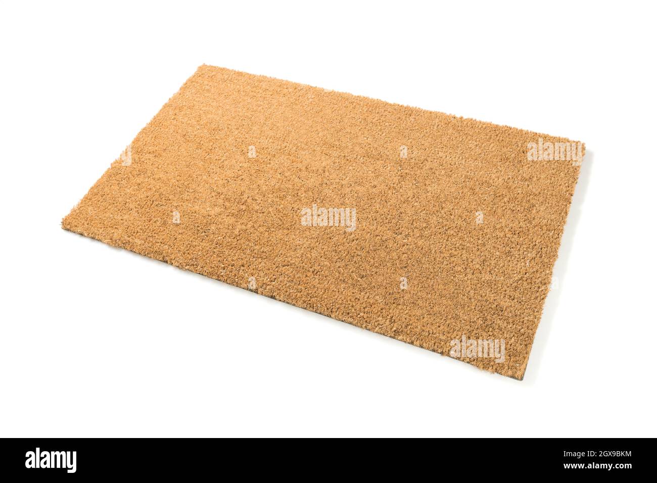 Blank Welcome Mat Isolated on White Background Stock Photo - Alamy