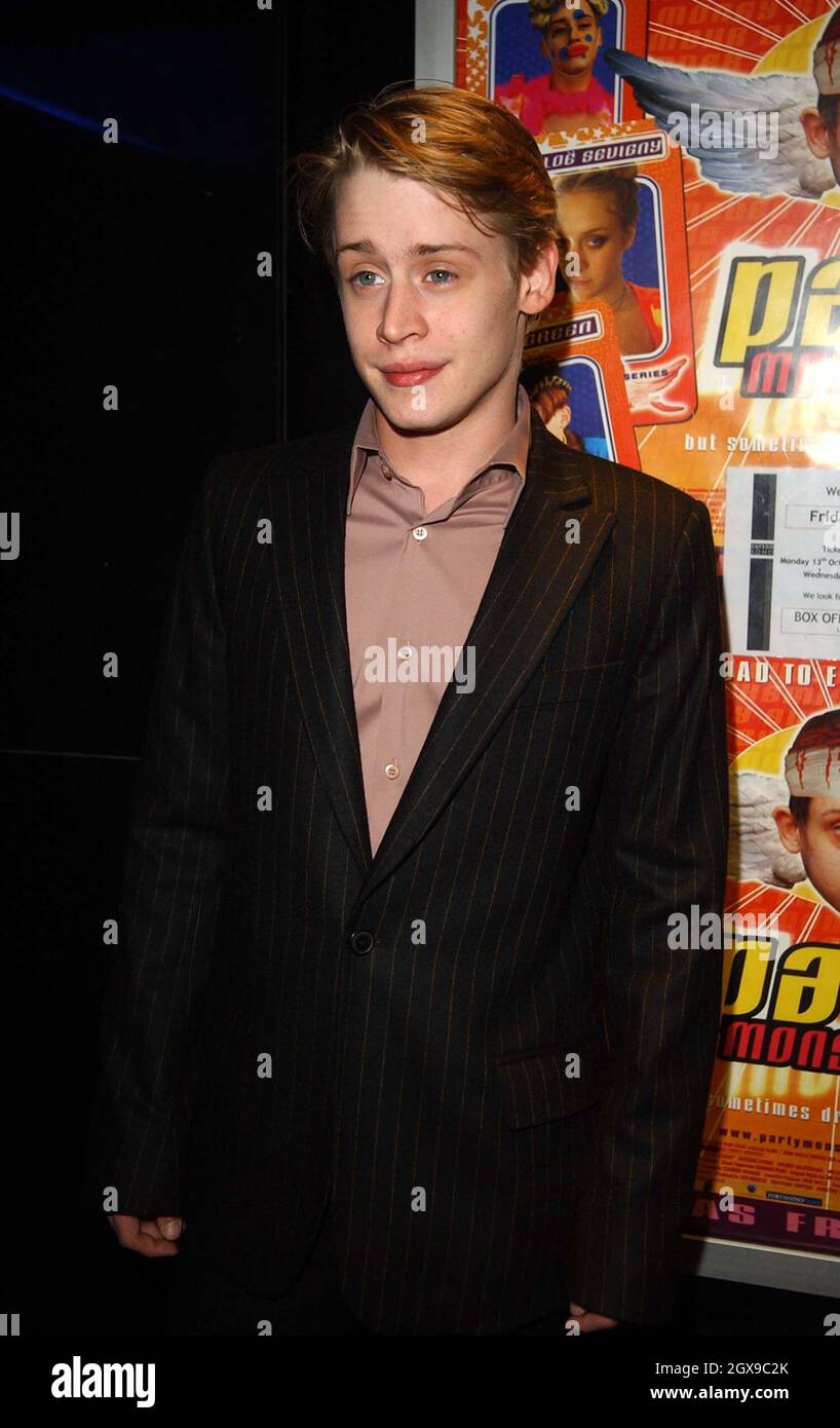 Macaulay Culkin at the British premiere of Party Monster Stock Photo ...