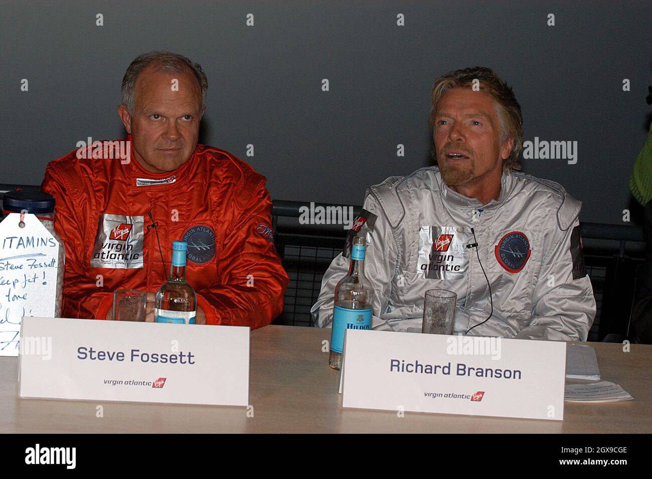 Richard Branson and Steve Fossett announce world record attempt to fly ...