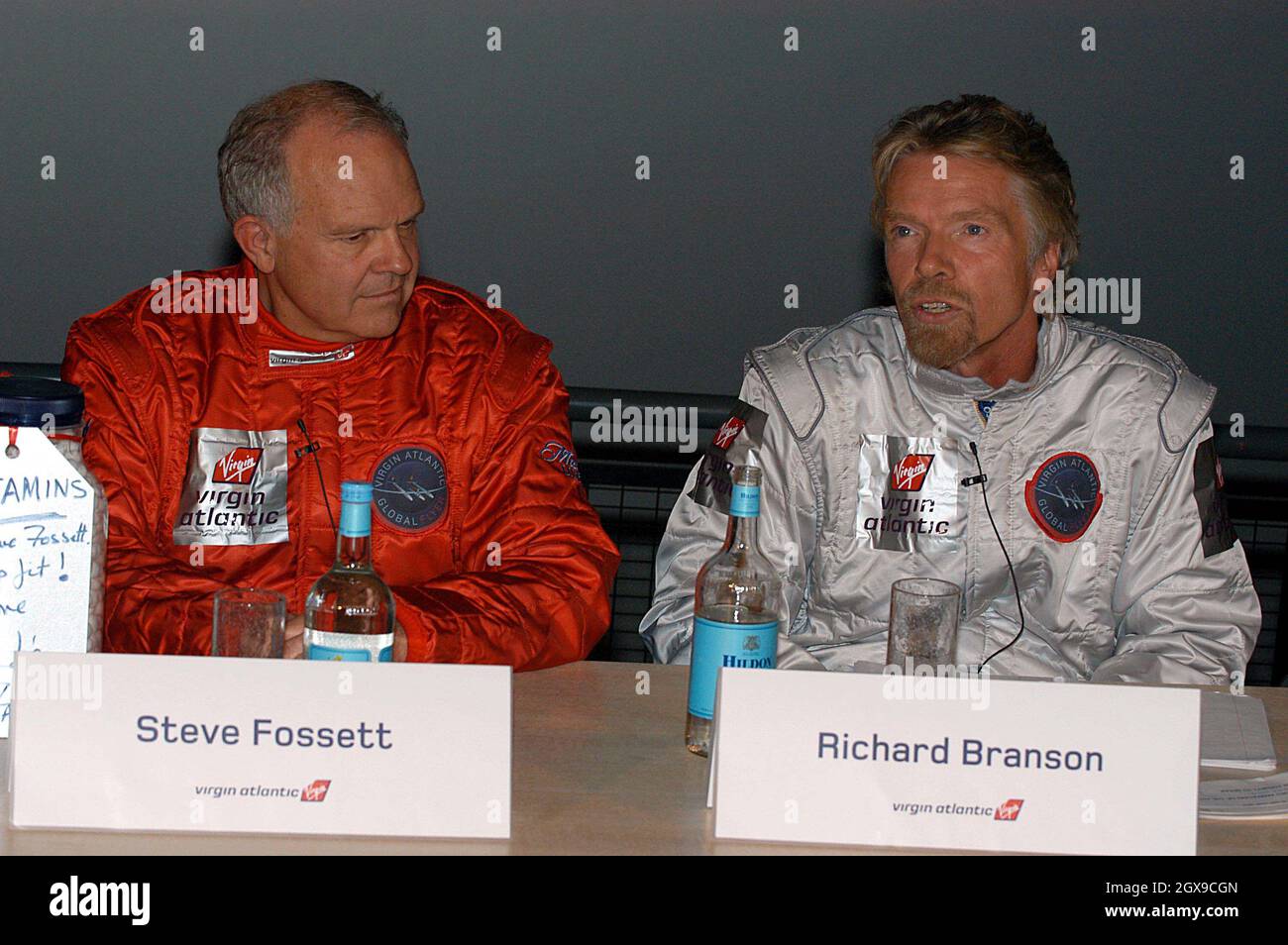 Richard Branson and Steve Fossett announce world record attempt to fly ...