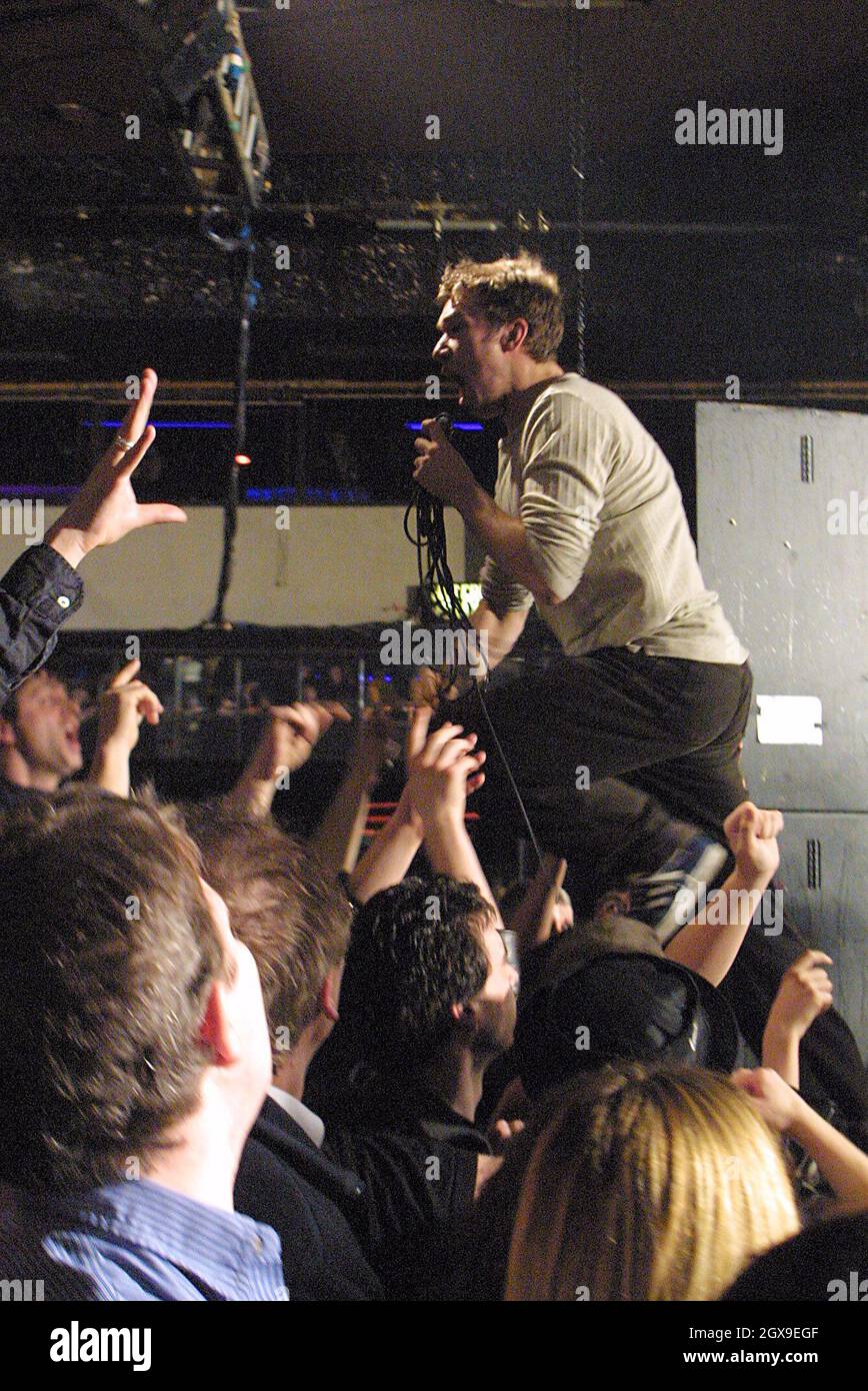 Mark Lamarr and The Blockheads, of Ian Drury fame, performing at the ...