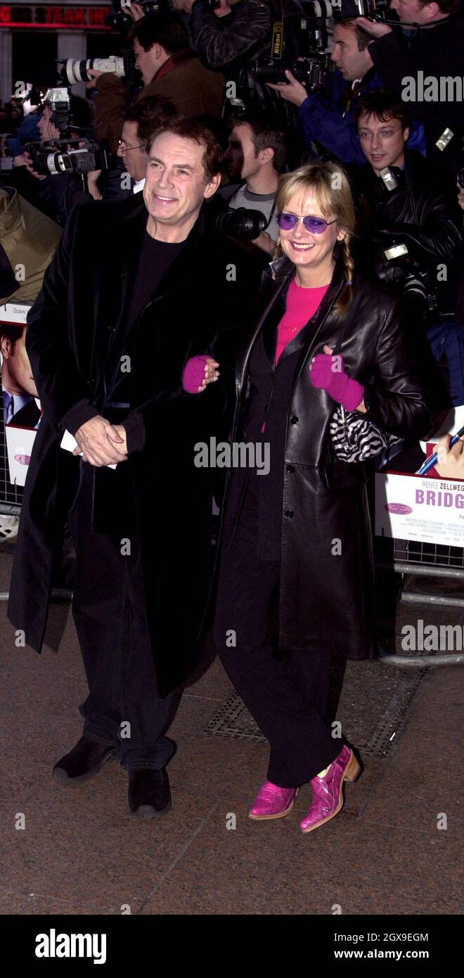 Twiggy and husband Lee Lawson at the London premiere of Bridget Jones ...