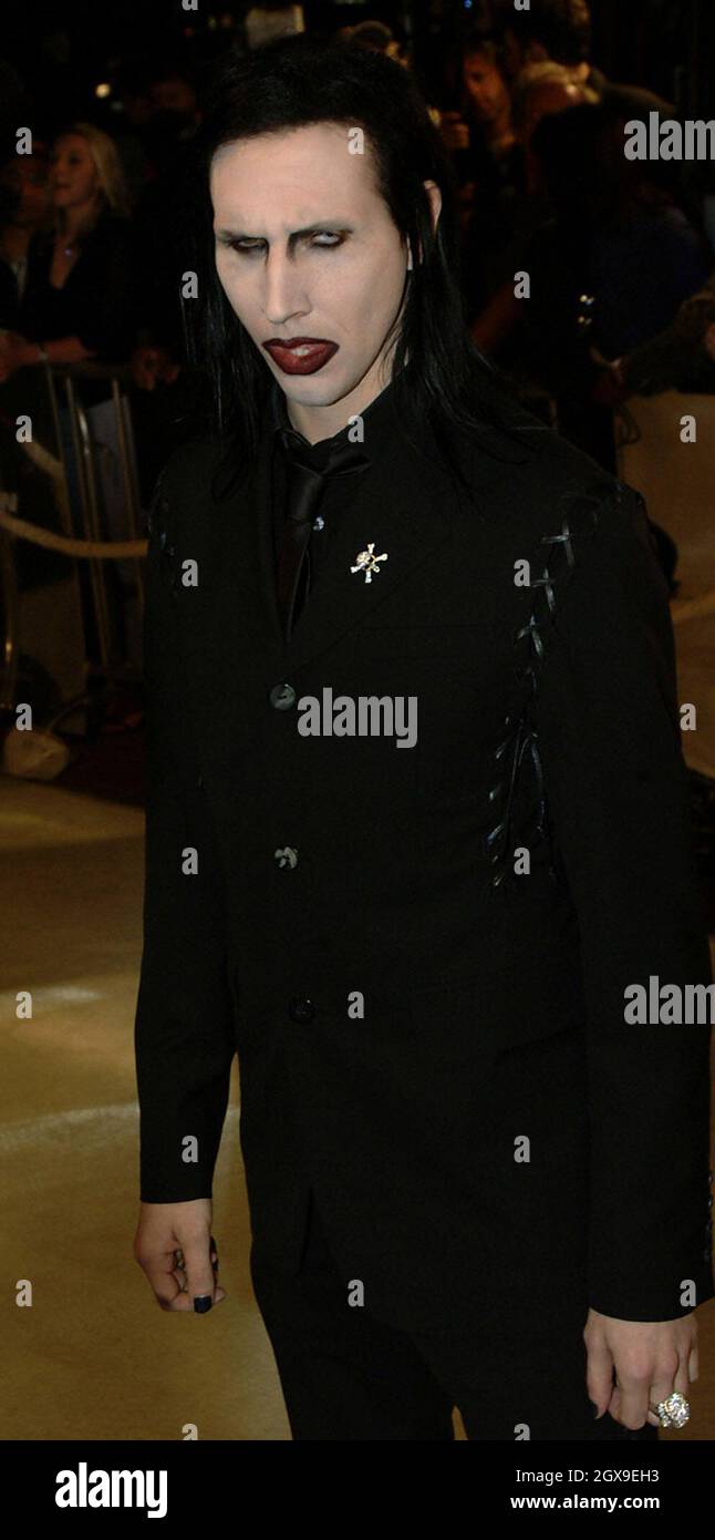Marilyn Manson at the premiere of Blow at the Chines Theatre in Los ...