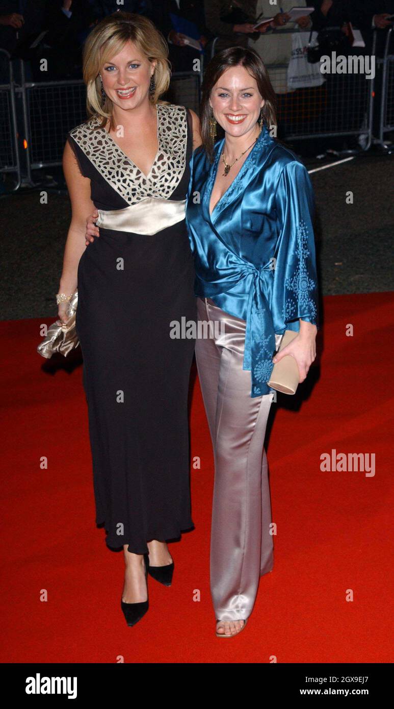 Kim Medcalf and Jill Halfpenny at the National TV Awards held at London ...