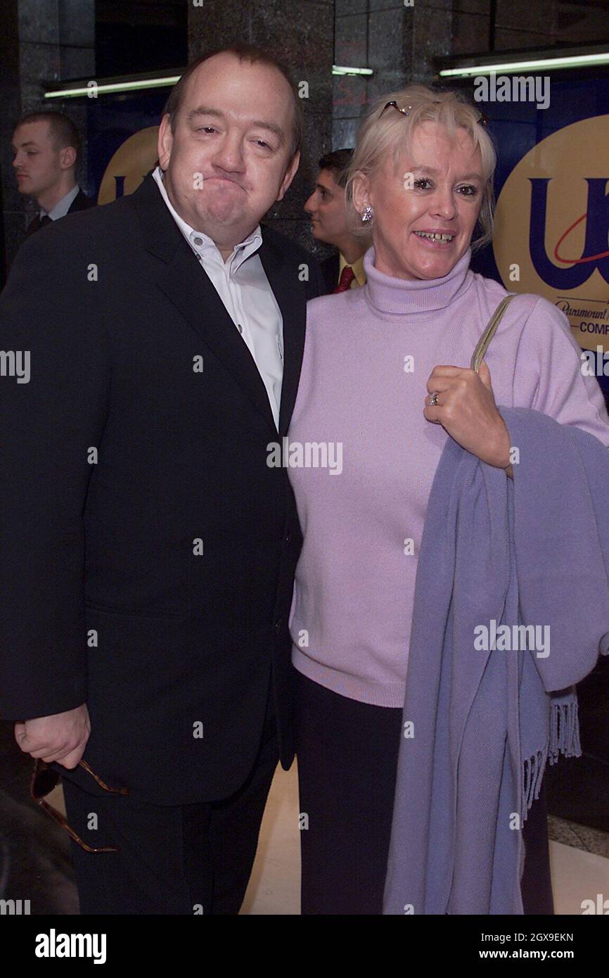 Mel Smith and wife attend the premiere of Bridget Jones Diary in London ...
