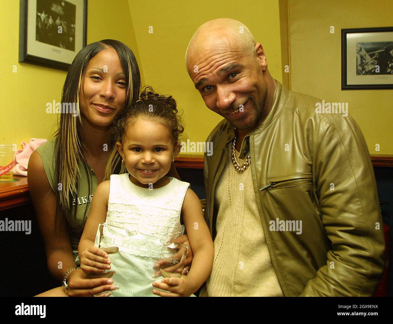 Goldie with his fiance and daughter afterr the U-Music awards, London ...