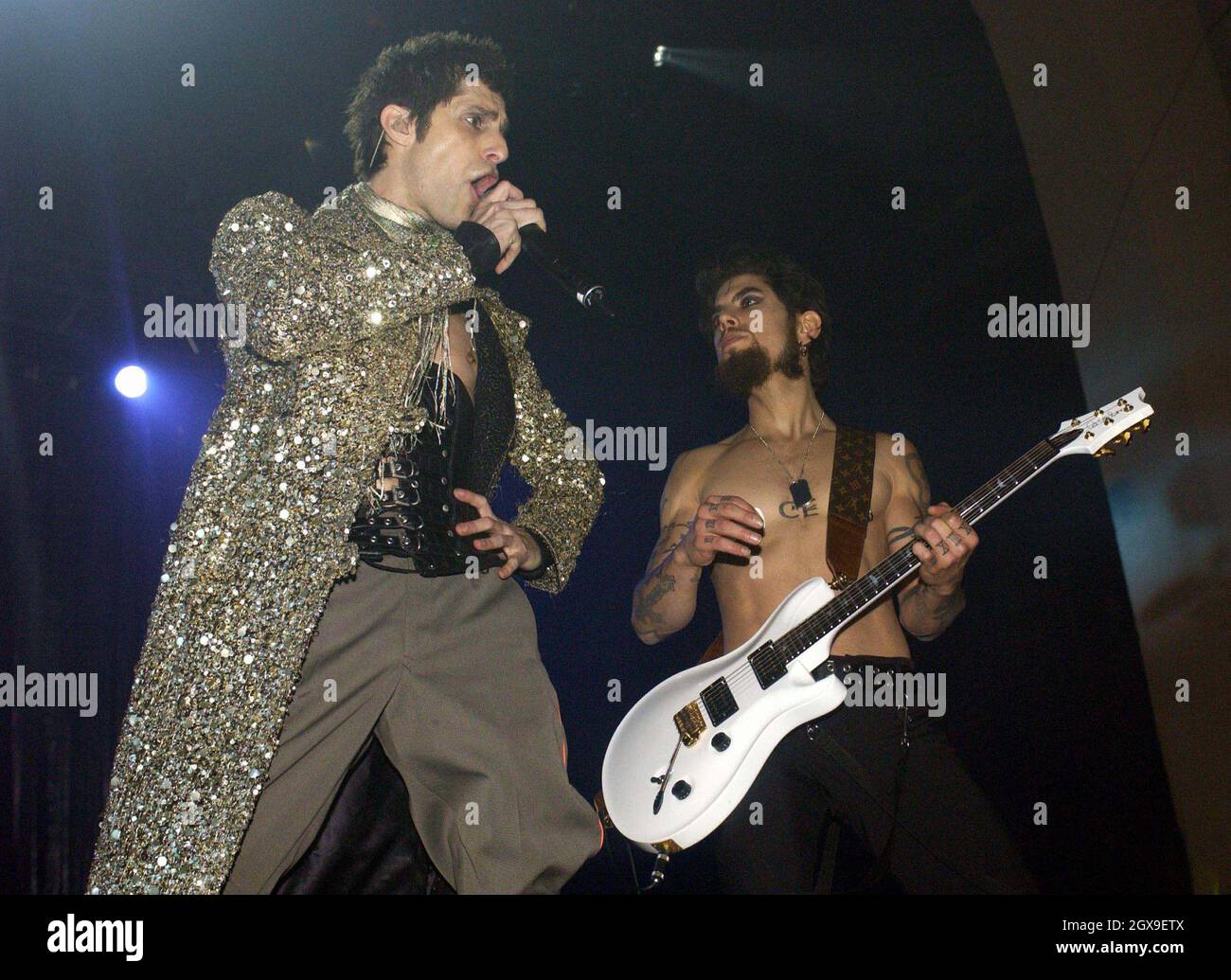 Jane's Addiction's singer Perry Farrel and the guitarist Dave Navarro ...