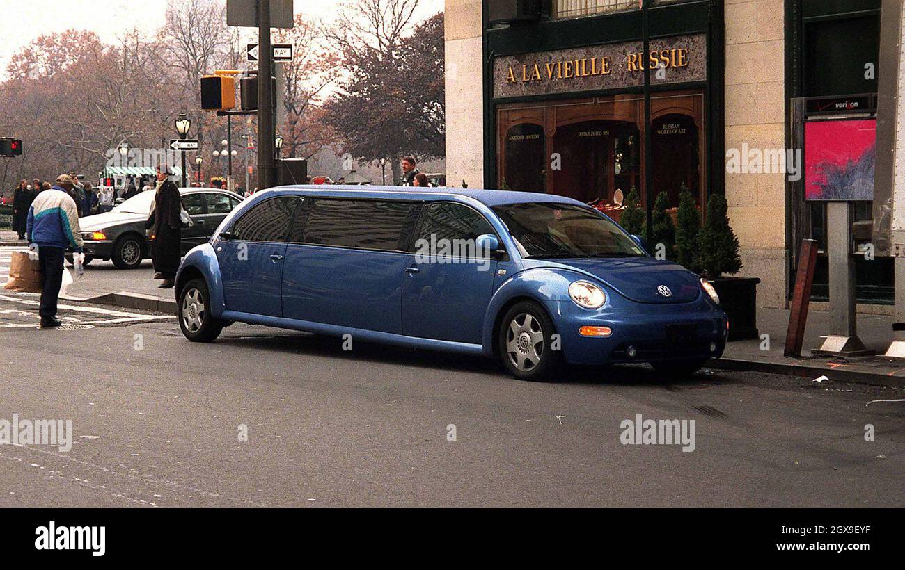 VW Beetle stretch Limo was seen cruising round the streets of New York ...