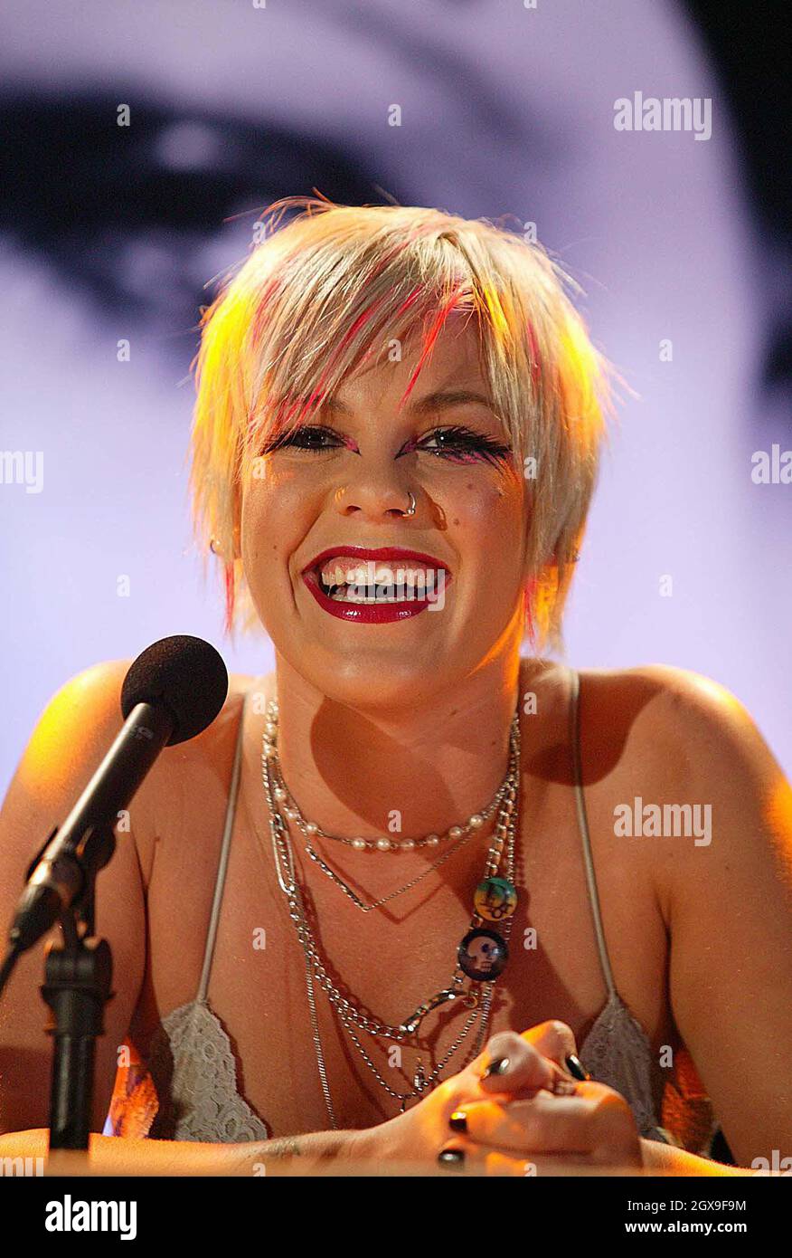 Pink Try This Album Launch Photocall at the Langham Hilton in Portland ...