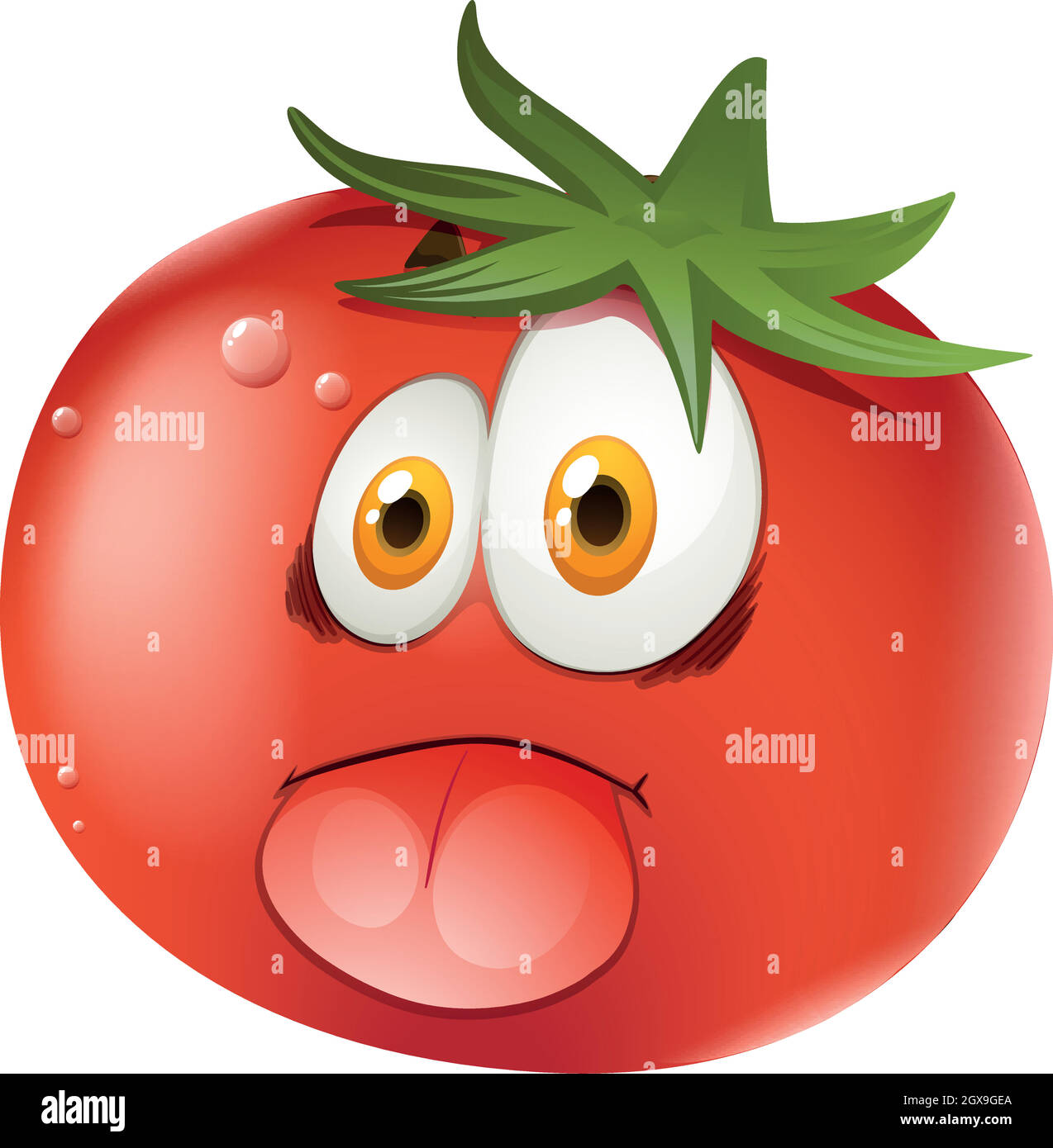 Fresh tomato with face Stock Vector Image & Art - Alamy