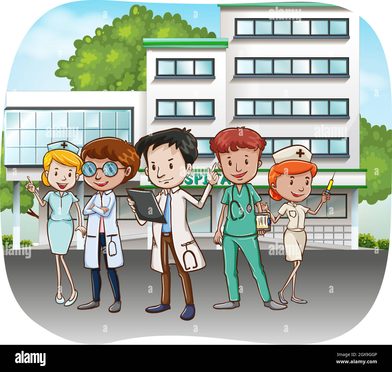 Hospital clipart hi-res stock photography and images - Alamy