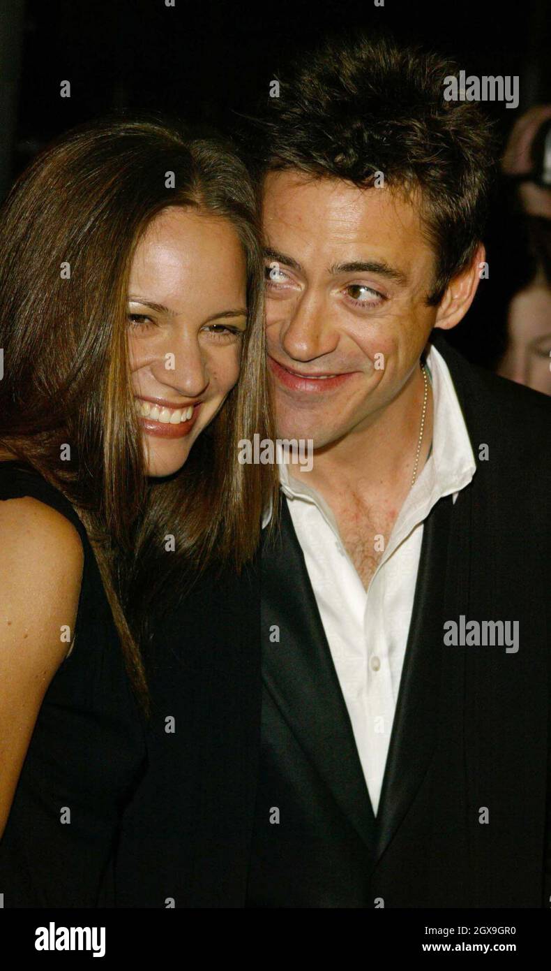 Robert Downey Jnr and girlfriend Susan Levin at the release of the ...