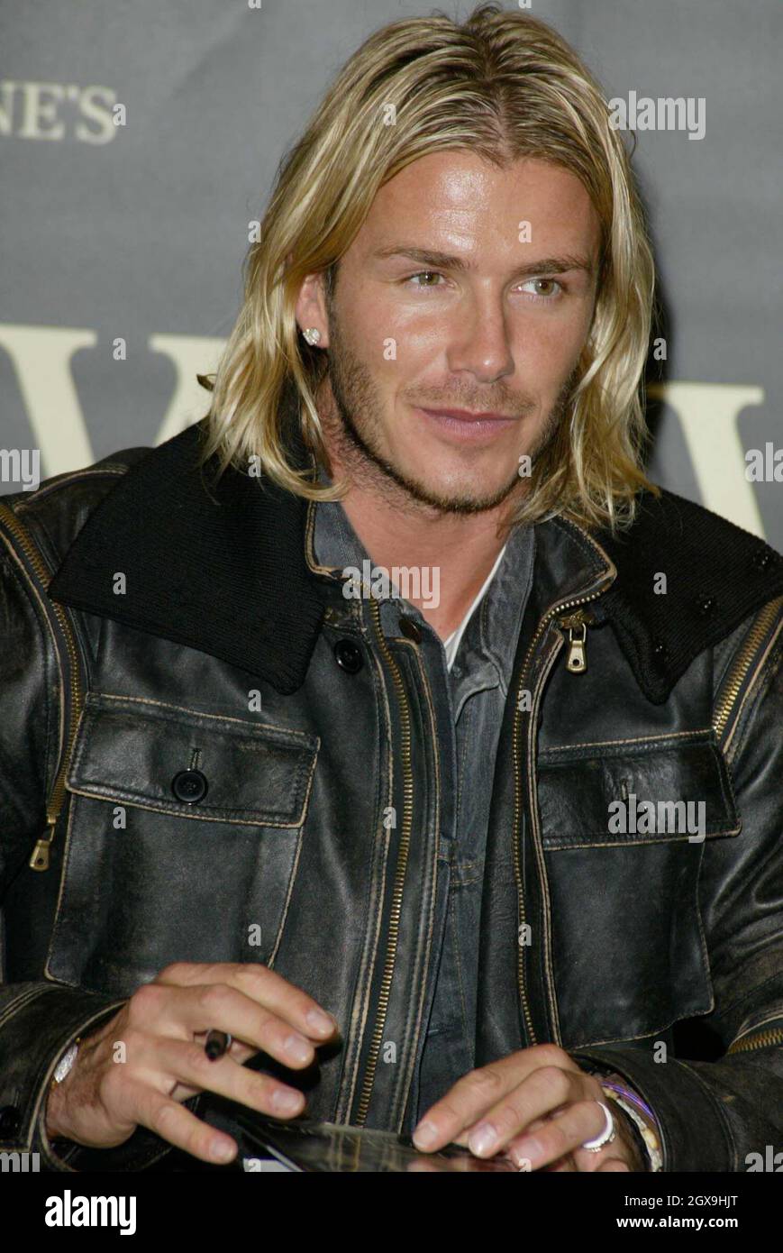 David Beckham at Waterstones bookshop in London where the football ...