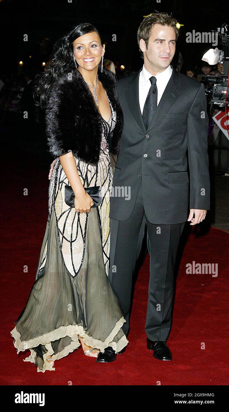 Martine McCutcheon and partner at the premiere of Love Actually at the ...