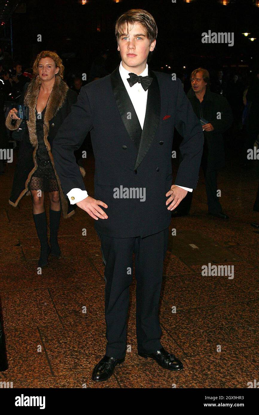 Max Benitz at the premiere of 'Master and Commander' at the Odeon ...