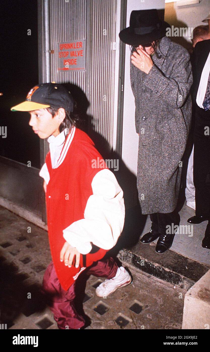 Michael Jackson with Brett Barnes Stock Photo - Alamy