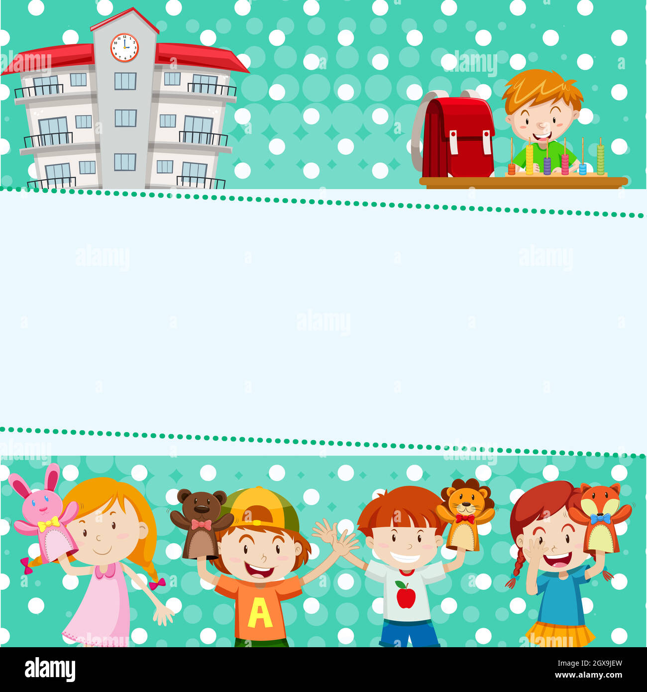 Border Line Design For Kids
