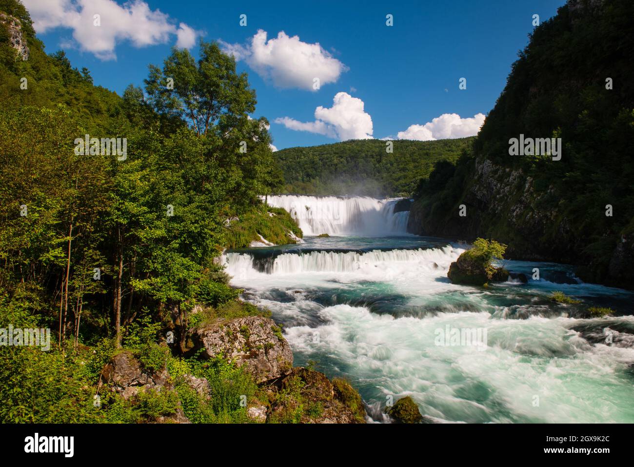 Bright Summer Backgrounds Waterfall Waterfall Summer Wallpapers