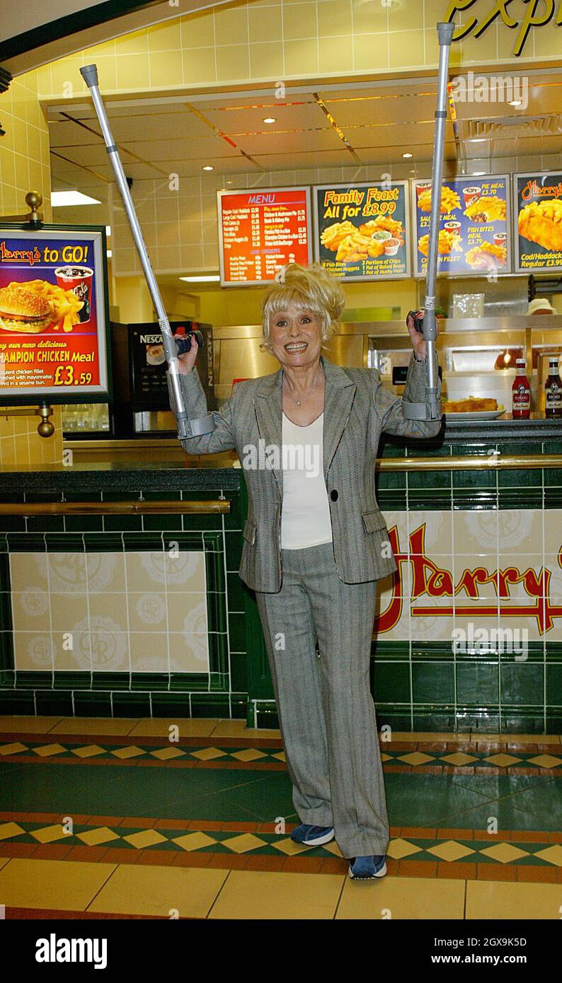 Barbara windsor at the launch of Harry Ramsden's the world's most ...