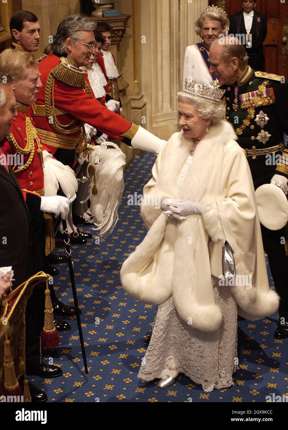 The Queen and Duke of Edinburgh arrive for The State opening of ...