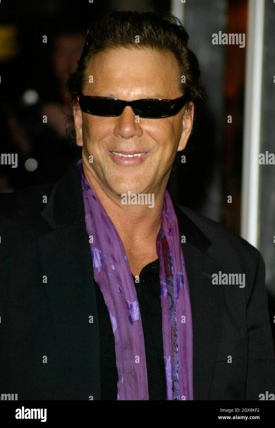 Mickey Rourke at the UK premiere of Spun in which he plays the role of ...