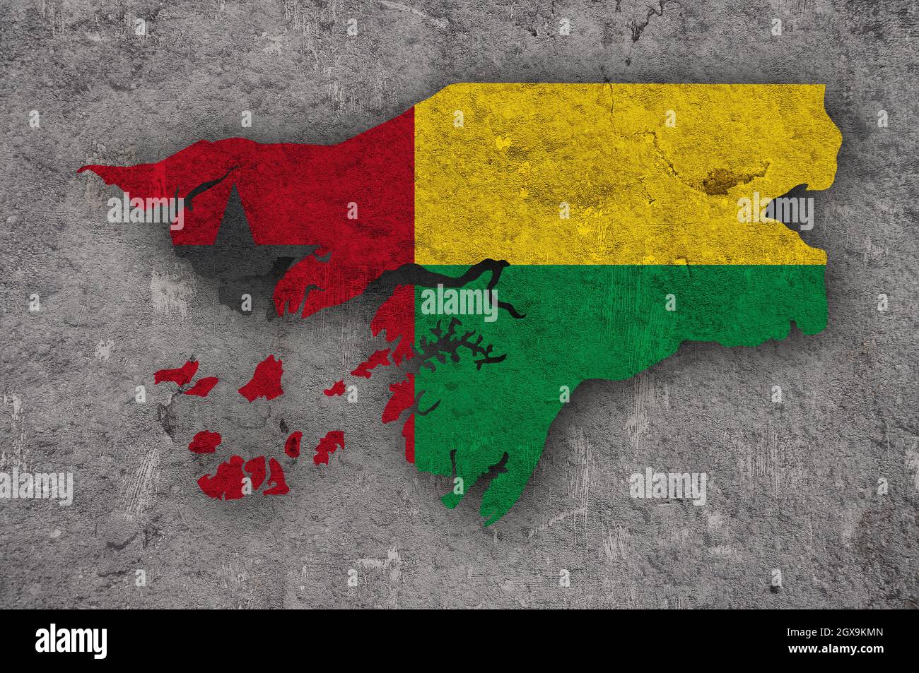 Guinea bissau flag map hi-res stock photography and images - Alamy