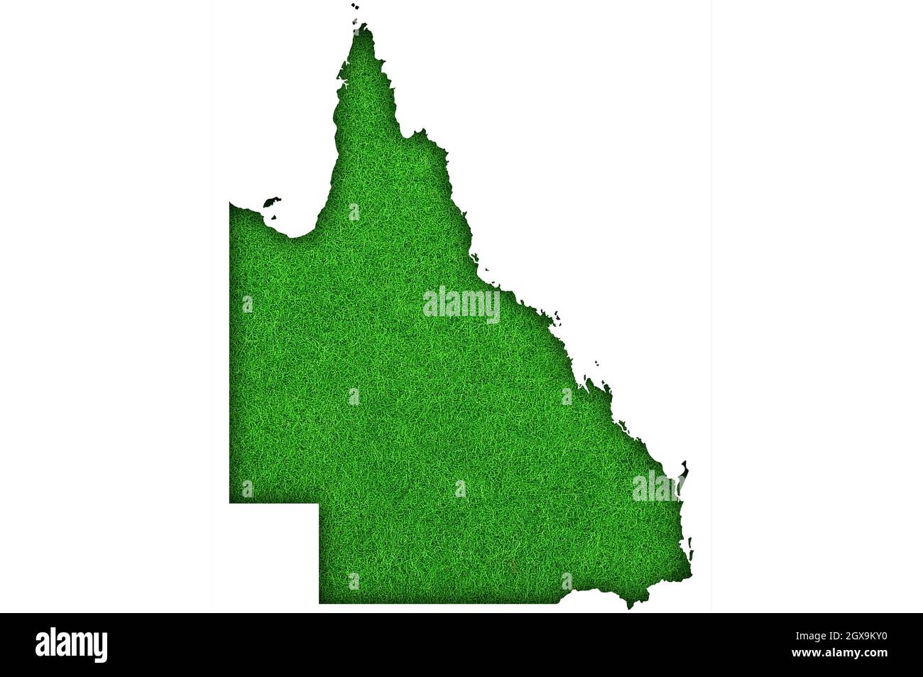 Queensland outline Cut Out Stock Images & Pictures - Alamy